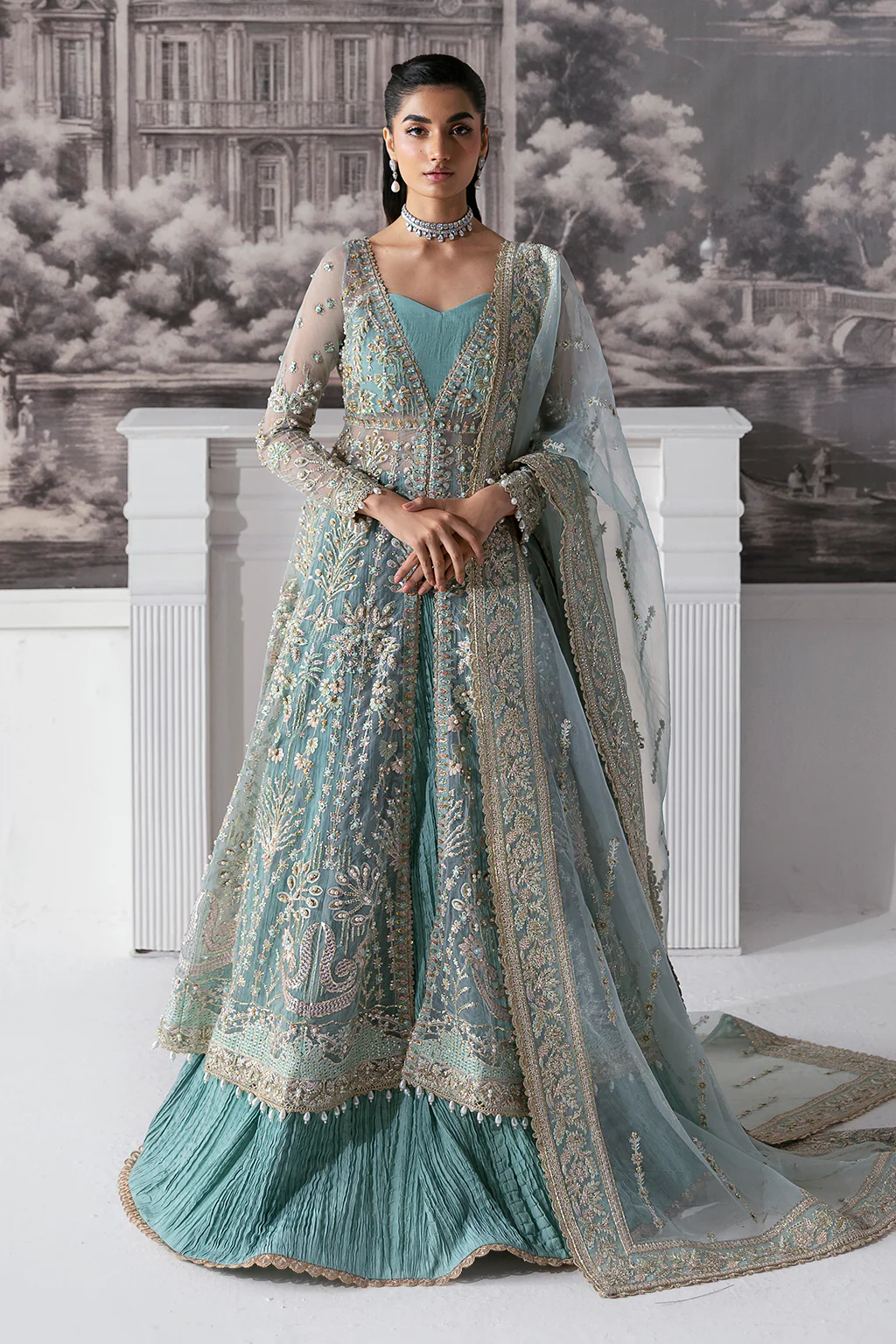 Zaha - Zarposh - Velour - Zinnia Couture